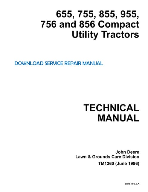 JOHN DEERE 240 250 SKID STEER LOADER Service Repair Manual | PDF