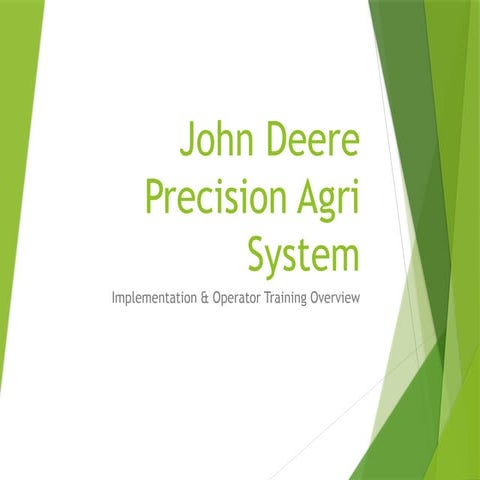 John_Deere_Precision_Agri Technology_Training | PPTX