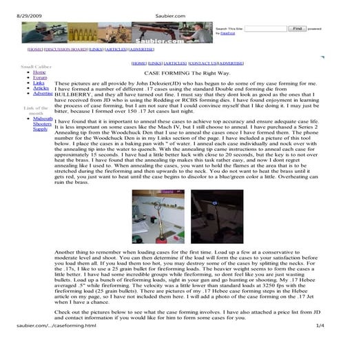 John delozier 17 ackley hornet case forming | PDF