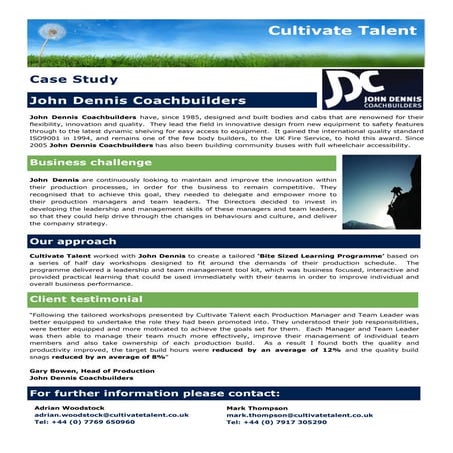 John Dennis Coachbuilders | PDF