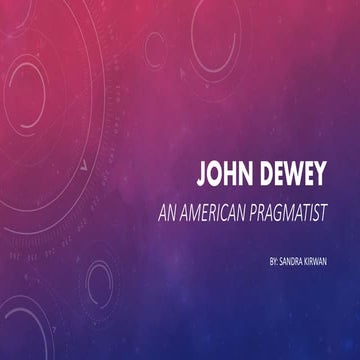 John dewey | PPTX