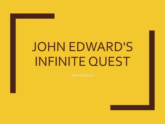 John Edward Explains His Views on Ghosts | PPT