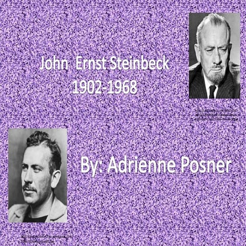 John Steinbeck Powerpoint | PPTX