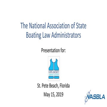 National Association of State Boating Law Administrators | PPT