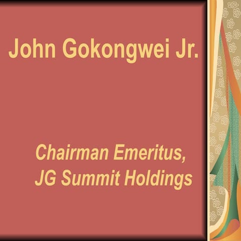 John Gokongwei Jr | PPT