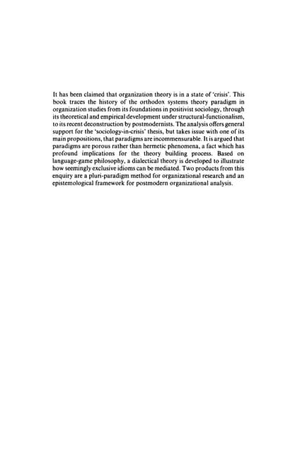 HISTORICAL BACKGROUND OF ORGANIZATIONAL BEHAVIOUR | PDF