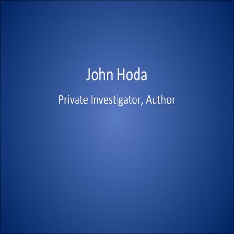 About John hoda | PPT