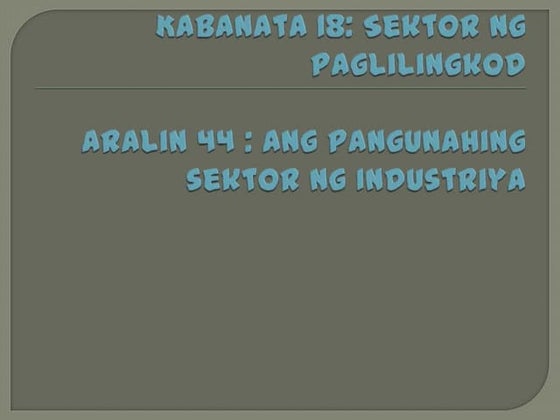 Ang manggagawang pilipino | PPTX