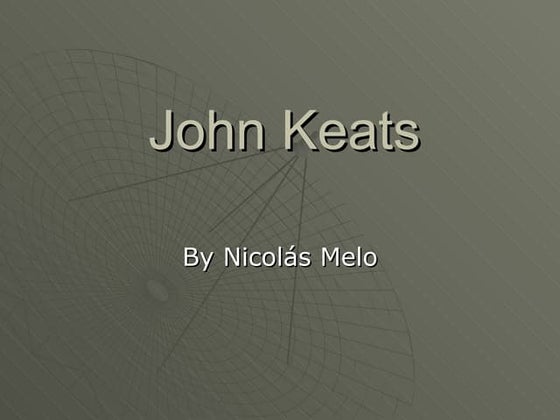 Research Paper On John Keats | PPT