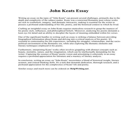 John Keats Essay.pdf