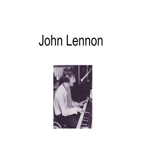 Life of John Lennon | PPT