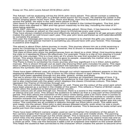 John lewis analysis | PDF