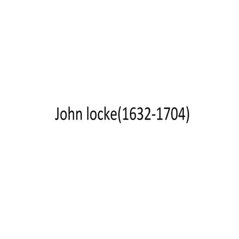 John Locke | PPT