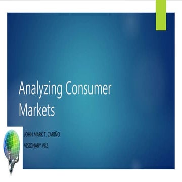 Analyzing Consumer Markets | PPT