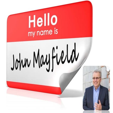 John Mayfield - Speaking Resume | PPTX