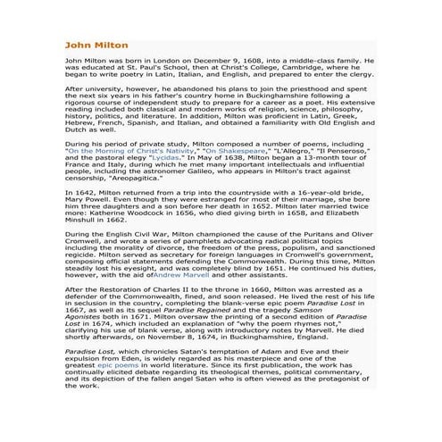 John milton | DOC