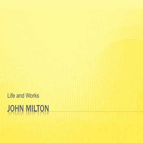 John milton | PPTX