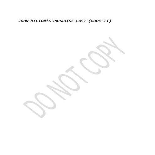 A Masterpiece of grotesque horror- Milton's Paradise Lost, Book II, The ...