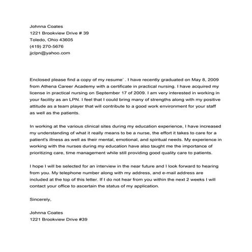 cover letter | DOCX