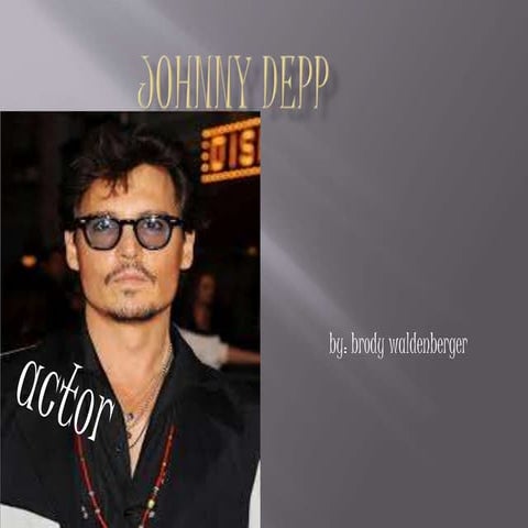Johnny depp | PPTX
