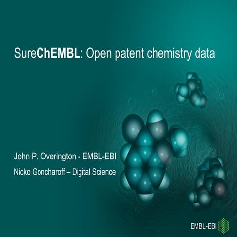 ICIC 2014 From SureChem to SureChEMBL | PDF