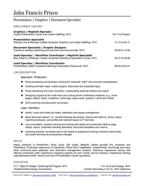 Andy Osier's Resume (PDF) | PDF