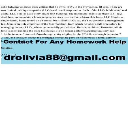 John Schumer operates three entities that he owns 100 in the Provid.pdf