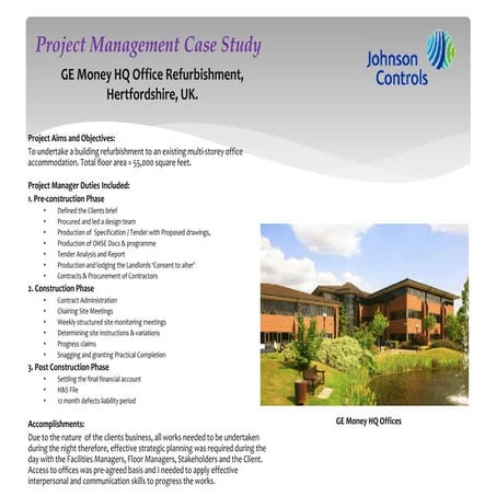 Johnson Controls case studies - Commercial Project Management | PDF