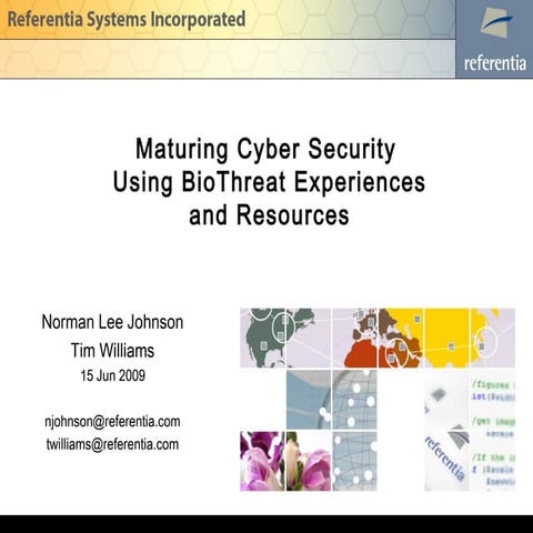 Improving cyber security using biosecurity experience | PPT