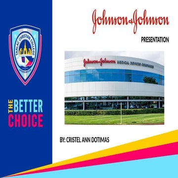 JOHNSON & JOHNSONJNNDJNSJDNJSNJNAJSDNJANSJ | PPTX