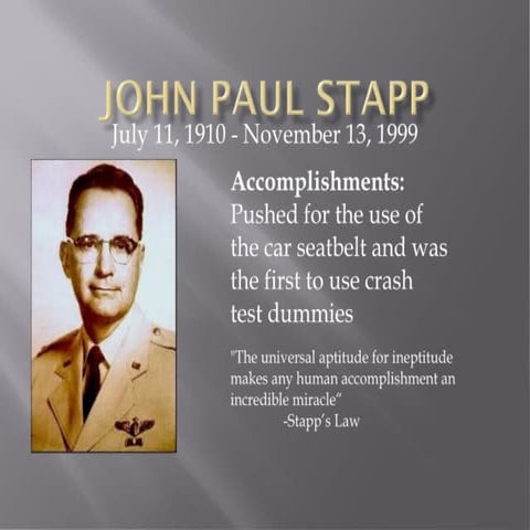 John paul stapp | PPT