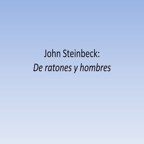 John Steinbeck | PPT