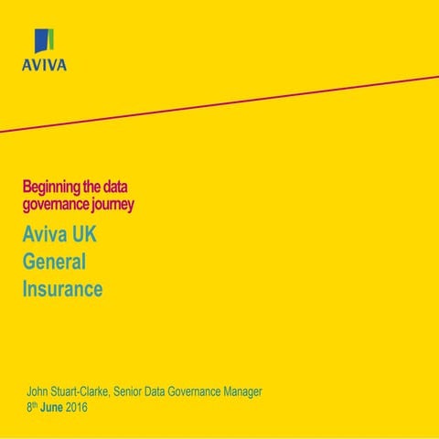 John Stuart-Clarke - beginning the data governance journey - 8th june ...