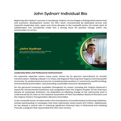 David Rubin cdr Transforms Lives Through Affordable Housing Projects | PDF