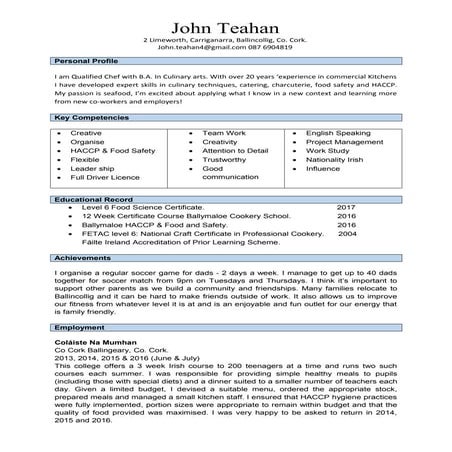 John teahan CV version 27 oct 2016 | PDF