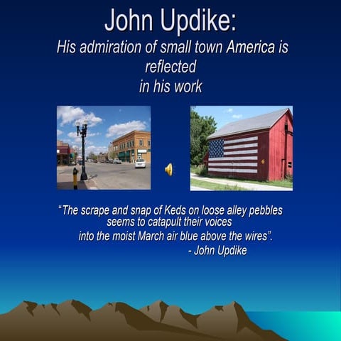 John updike Presentation | PPT