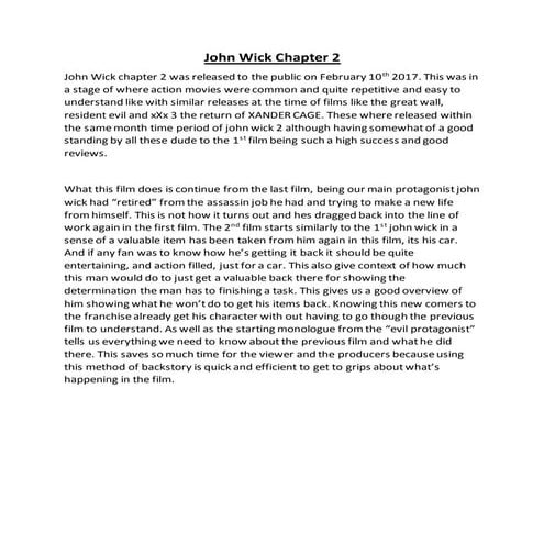 John wick chapter 2 | PDF