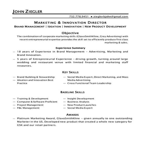John ziegler cv | DOCX