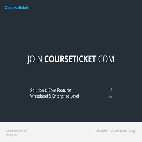 Courseticket Technology | PPT
