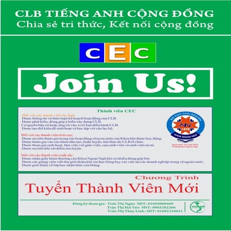 Join Us CEC | PDF