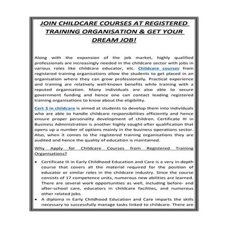 Job Ready Certificate III in Tourism Gateway to Travel and Hospitality Career | PDF