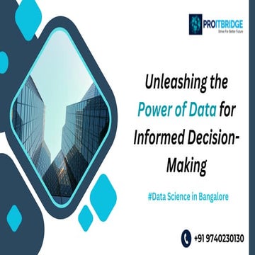 Join Data Science Course in Bangalore - Proitbridge | PDF