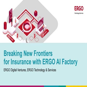 ERGO AI Factory - Insurer Innovation Award 2022 | PPT