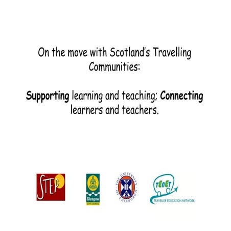 Joined-up working for education in travelling communities | PPT