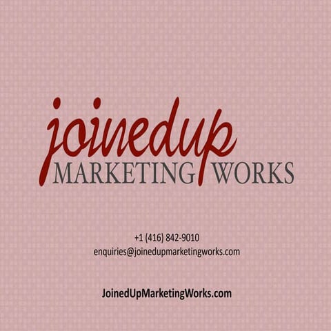 Joined-Up Marketing Traffic Metrics System PowerPoint | PPTX | Business ...