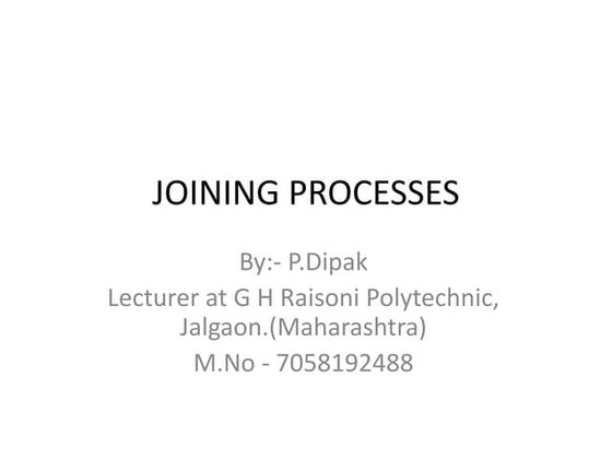 Welding and its types | PDF