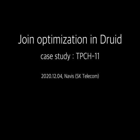 Join optimization (tpch 11) | PPT