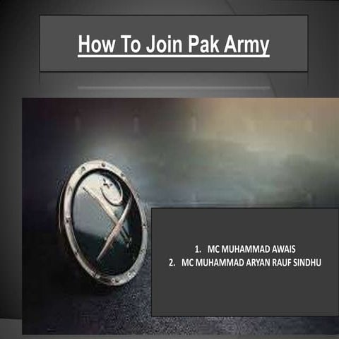 Induction As Medical Cadets In Indian Army.pptx