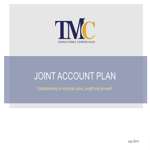 Joint Account Plan | PPTX