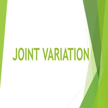 Joint and Combined Variation.pptx